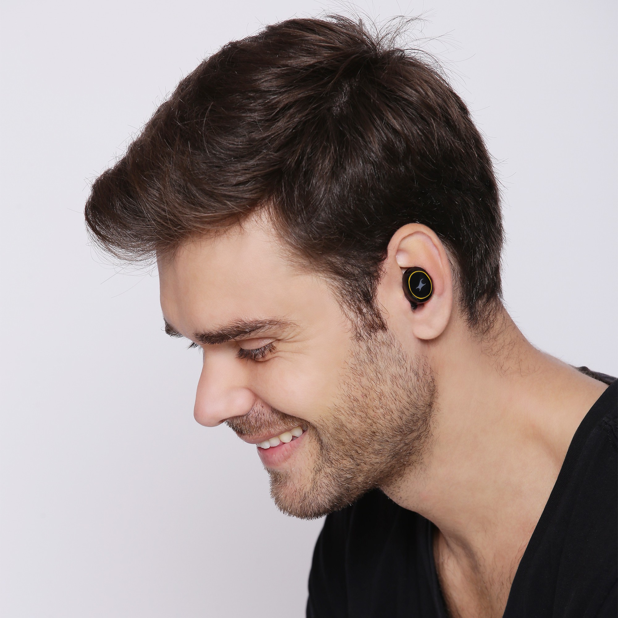 Fastrack Reflex Tunes FT1BKB01 Buds Bluetooth Headset (Black, True ...