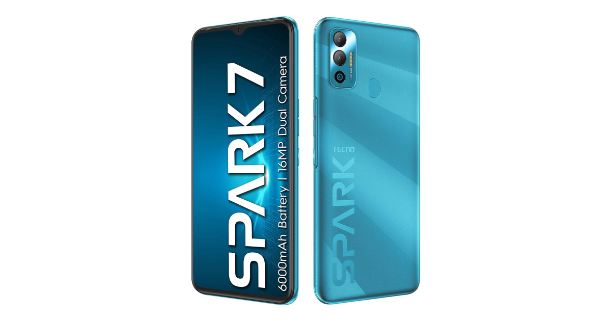 TECNO Spark 7 (Morpheus Blue, 2GB RAM, 32 GB Storage) Refurbished