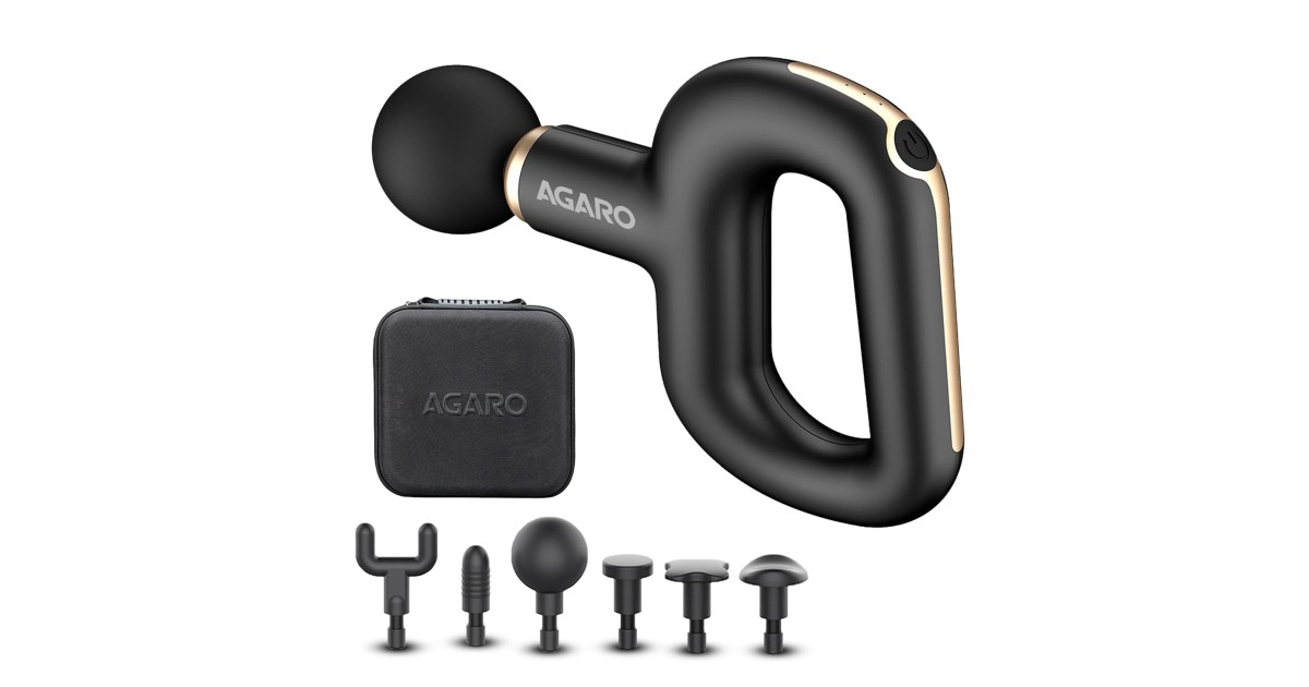 AGARO Icon Handheld Percussion Massage Gun, Brushless Motor ...