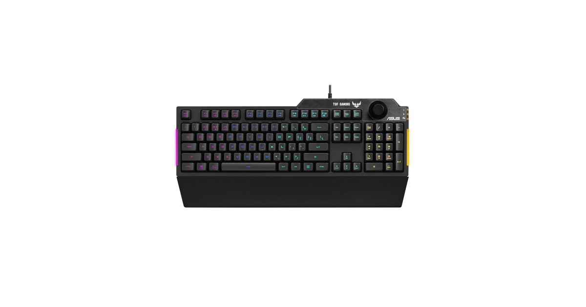 ASUS Membrane USB Gaming Keyboard for PC - TUF K1 Programmable, Onboard ...