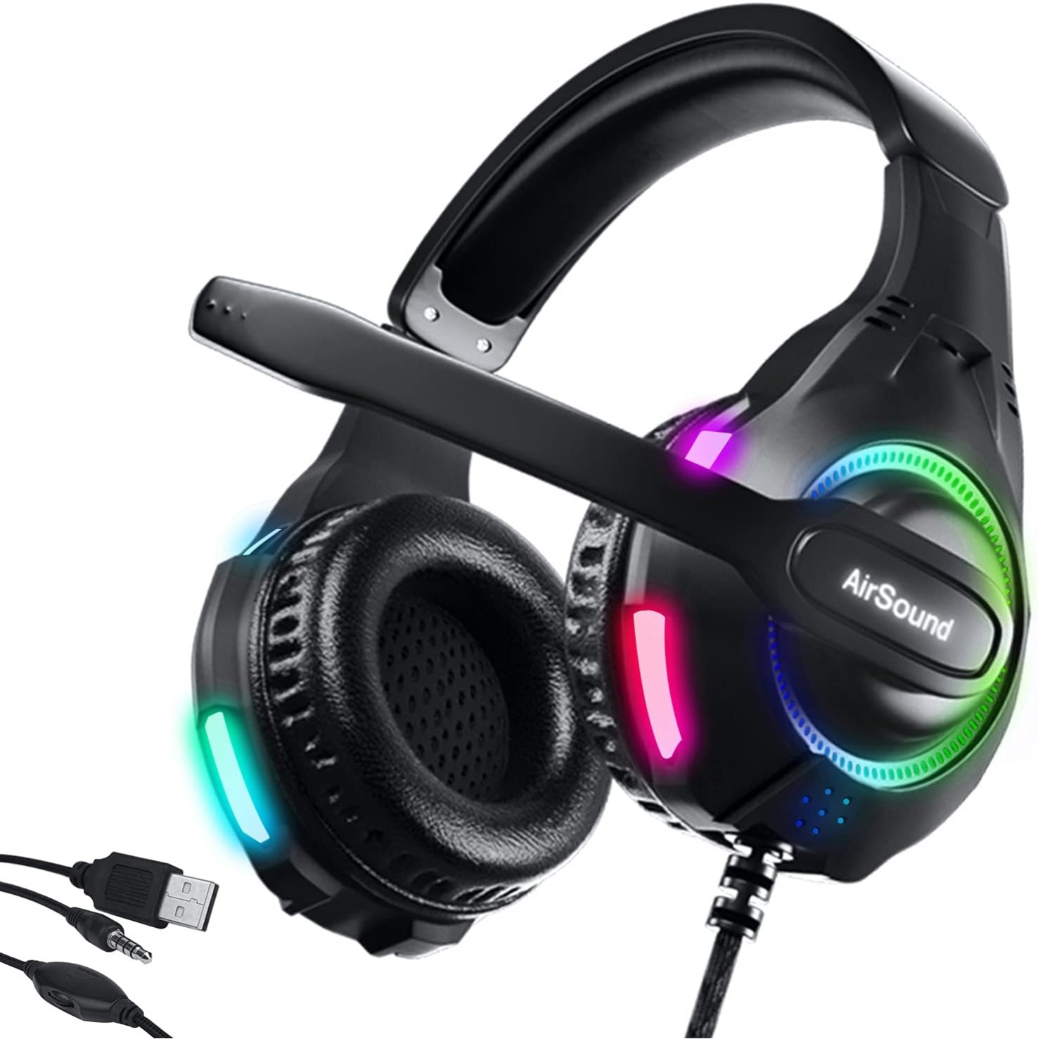 AirSound Alpha-5 Stereo Gaming Headset for PS4 PC Xbox One PS5 ...