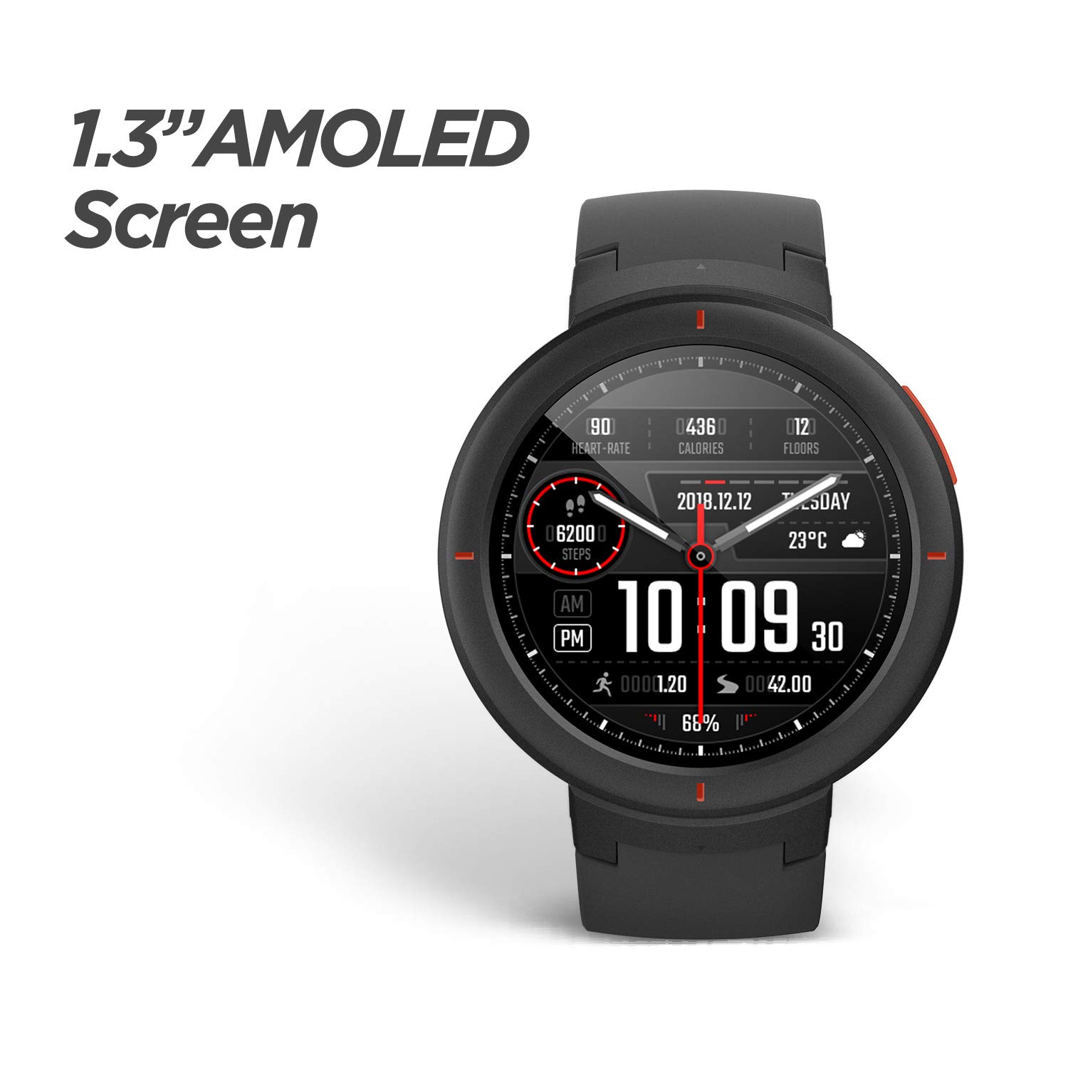 Amazfit Verge Phone Call Smart Watch with Alexa-Built in(Gray)