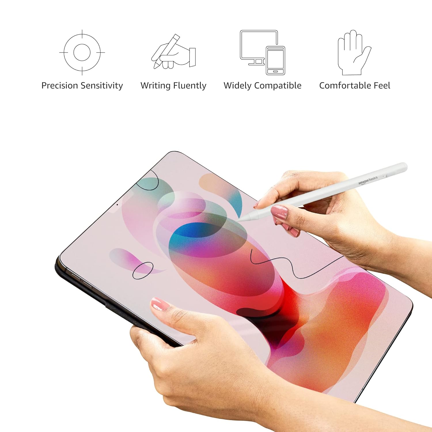 Amazon Basics 2nd Gen Stylus Pen for IPAD | Supports Palm Rejection ...