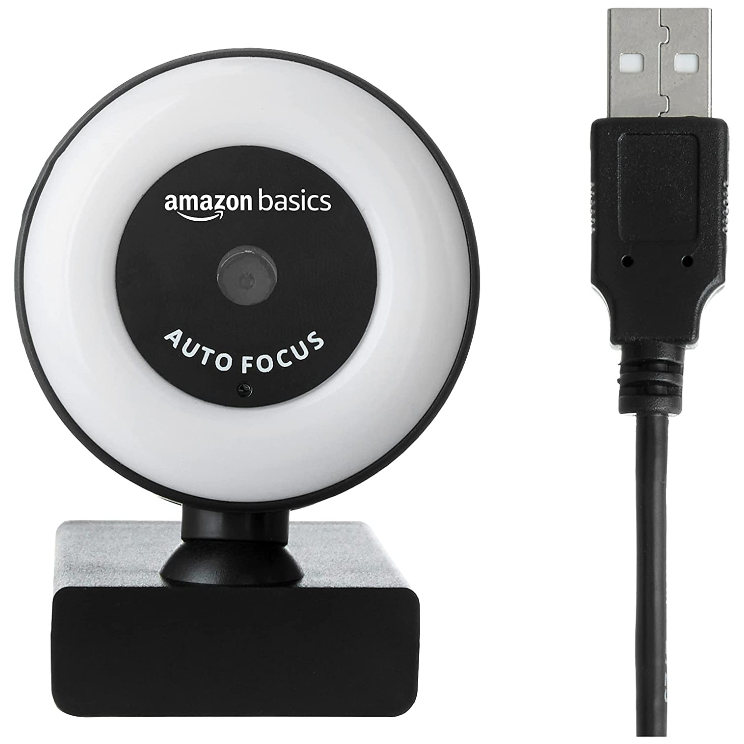 Amazon Basics Auto Focus Full HD 1080P 2.1 Megapixel 30 FPS Ring Light ...
