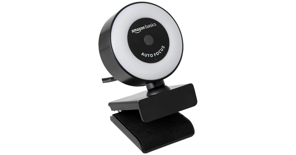 Amazon Basics Auto Focus Full HD 1080P 2.1 Megapixel 30 FPS Ring Light ...