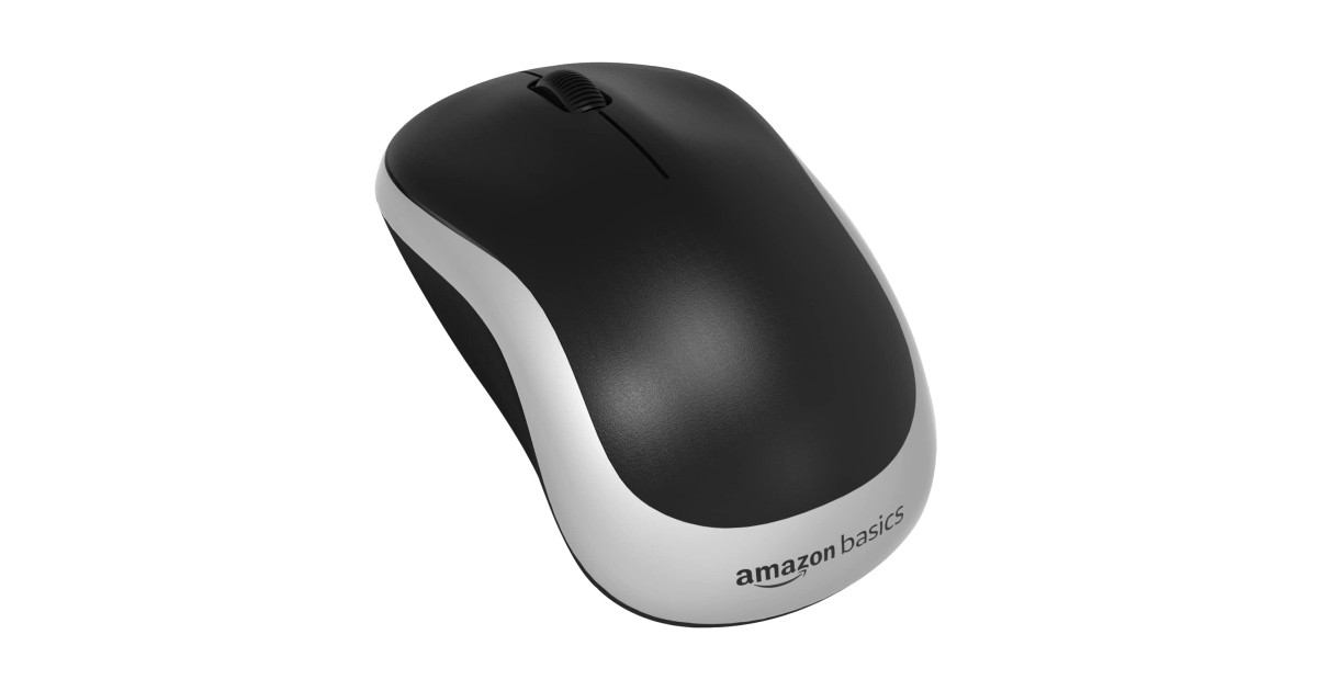 Amazon Basics Wireless Mouse, 2.4 GHz with USB Nano Receiver, Optical ...