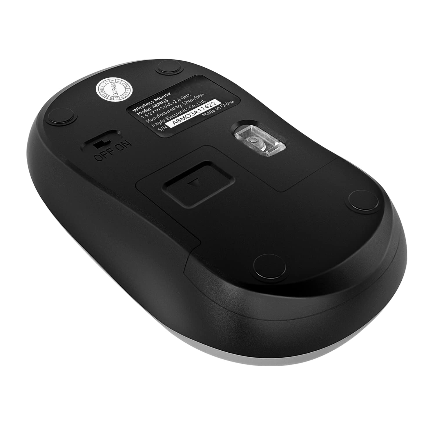 Amazon Basics Wireless Mouse, 2.4 GHz with USB Nano Receiver, Optical ...