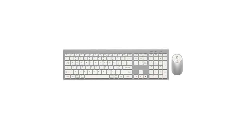 AmazоnBasic Wireless Rechargeable Dual Connectivity Keyboard and Mouse ...