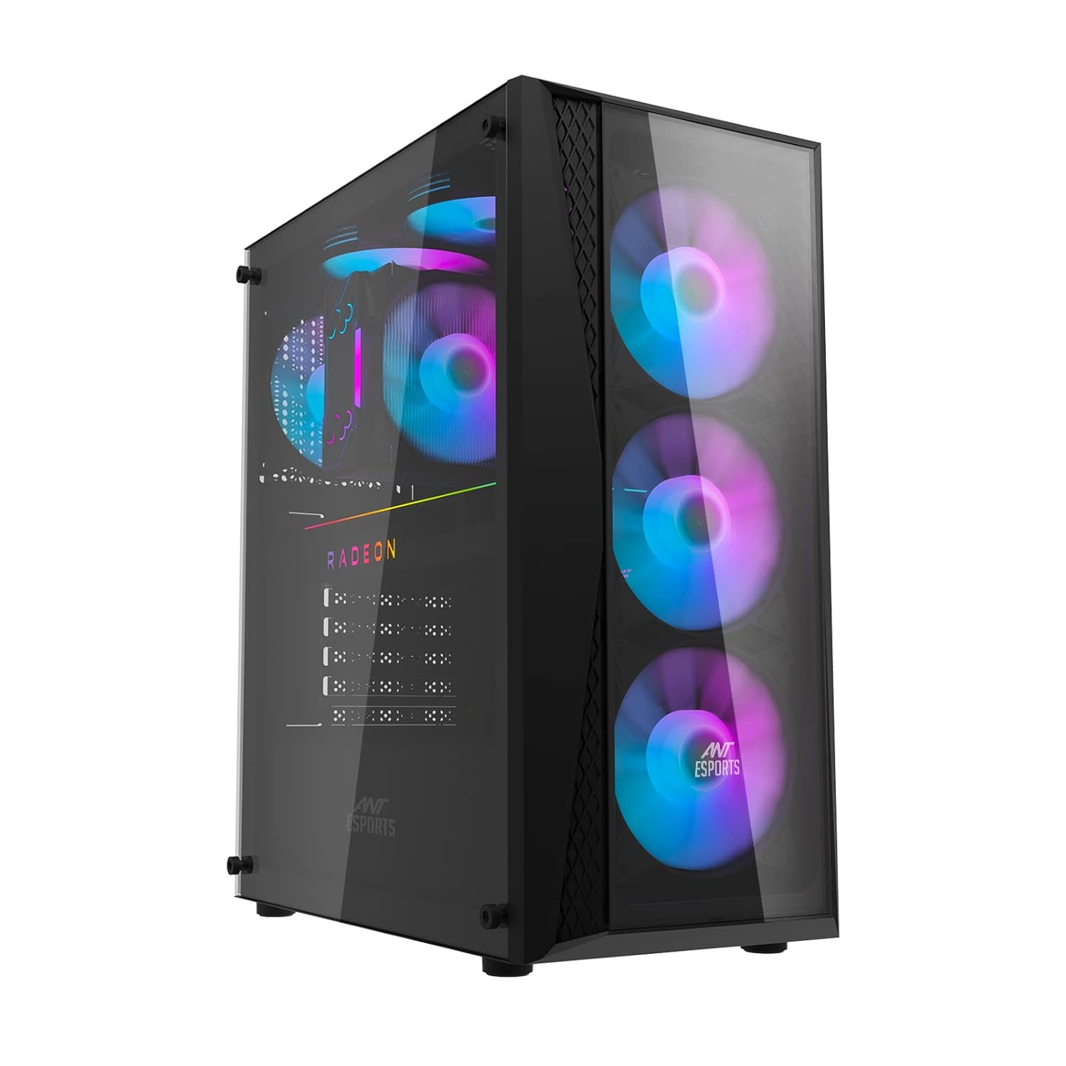 Ant Esports 220 Air Mid- Tower Computer Case/Gaming Cabinet - Black ...