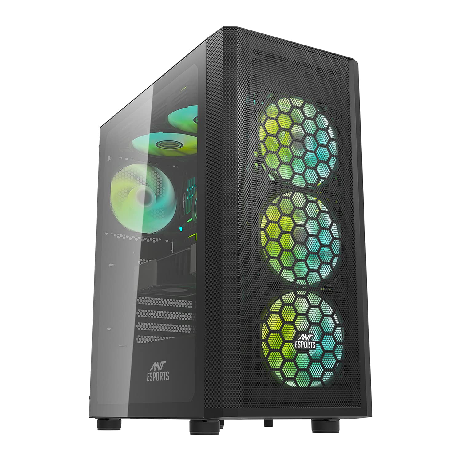 Ant Esports 250 Air Mid- Tower Computer Case/Gaming Cabinet - Black ...