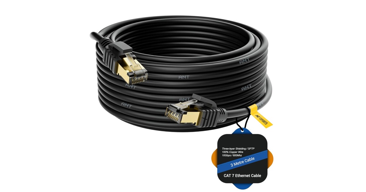 Ant Esports AEC7103 Gold Plated Cat7 Ethernet Cable High Speed 10Gbps ...