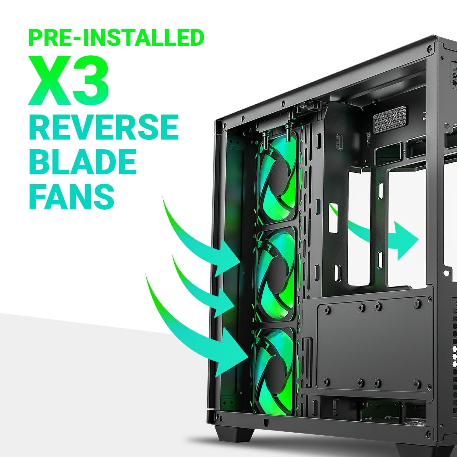 Ant Esports Crystal X11 Mid-Tower High End Computer Case/Gaming Cabinet ...