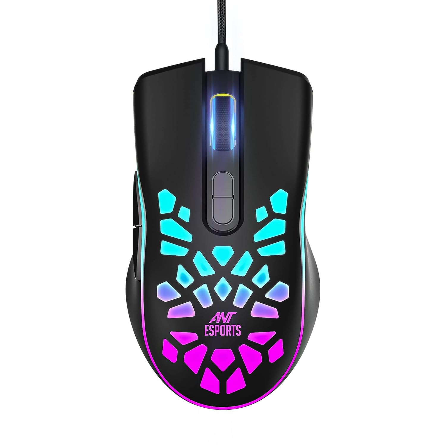 Ant Esports GM80 USB RGB Wired 6 Programmable Buttons, 3200 DPI ...
