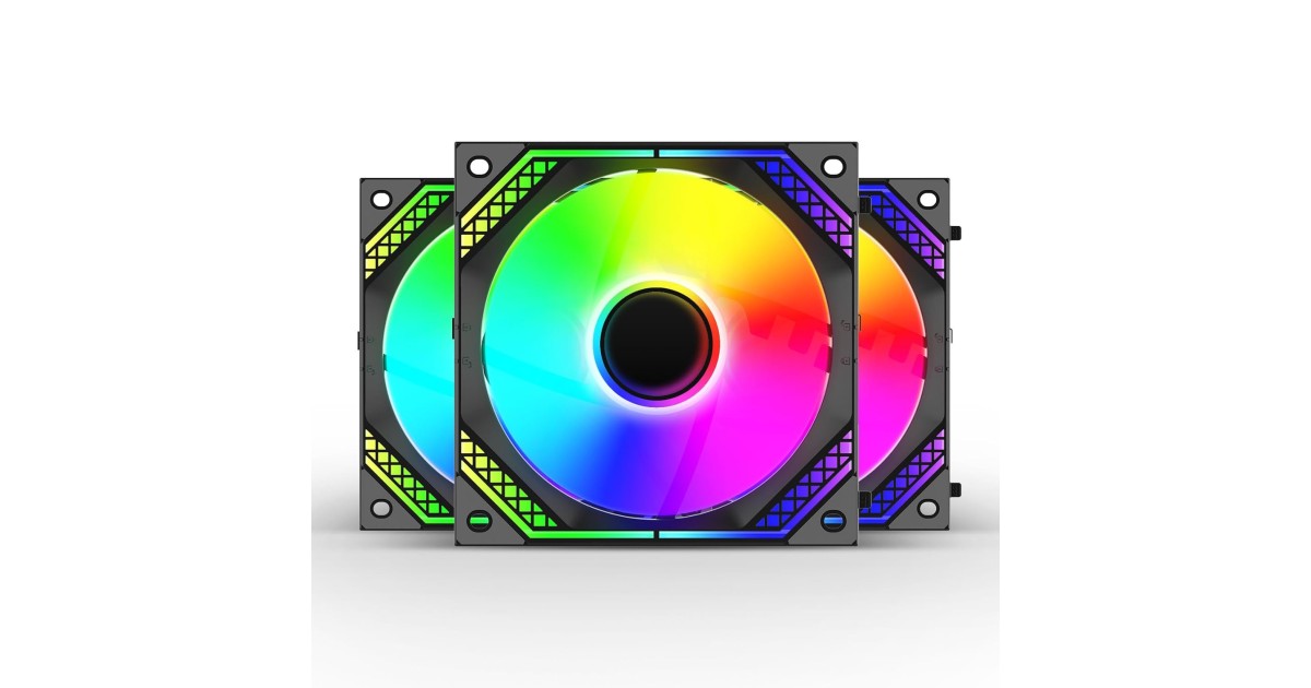 Ant Esports Infinity Flow 3 in 1 120mm ARGB Case Fan Kit with ARGB ...