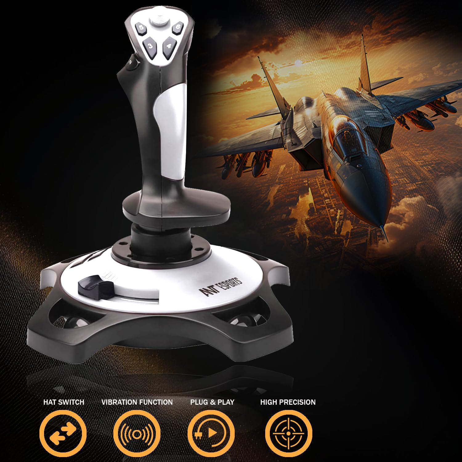 Ant Esports JS55 Flight Simulator Controls, Flight Joystick Controls ...