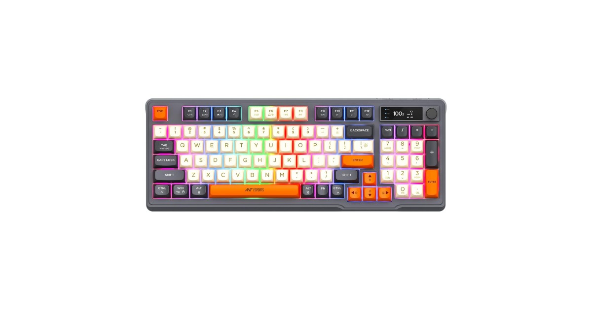 Ant Esports MK801 V2 Pro Wireless Mecha Membrane Backlit Gaming ...