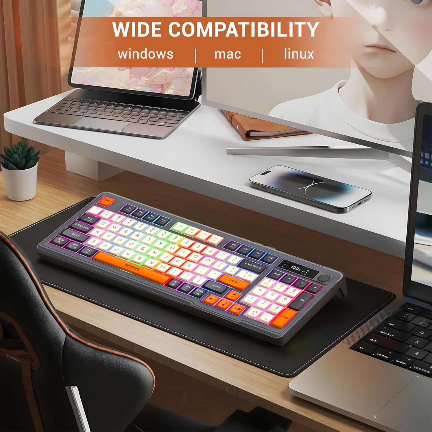 Ant Esports MK801 V2 Pro Wireless Mecha Membrane Backlit Gaming ...
