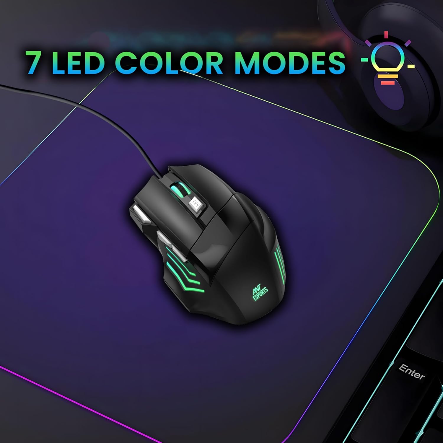 Ant Esports Thunder 30 Wired Mechanical Gaming Keyboard Mouse Combo ...