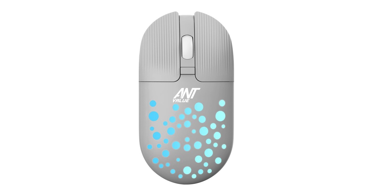 Ant Value FKAPU05 1600 DPI Wireless Mouse - Grey