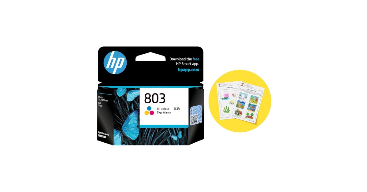 HP 803 Tri-Color Original Ink Cartridge