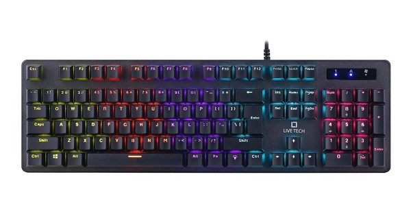 Live Tech Phantom Plus Wired Mechanical Keyboard with RGB LED Backlit ...