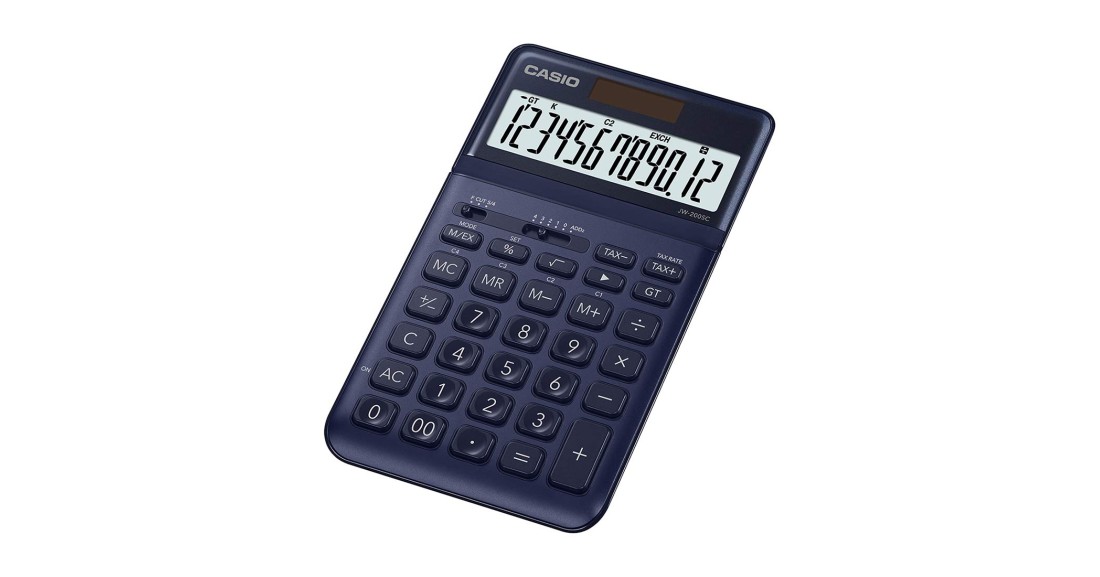 Casio JW-200SC-NY Premium & Stylish Calculator (Dark Blue)