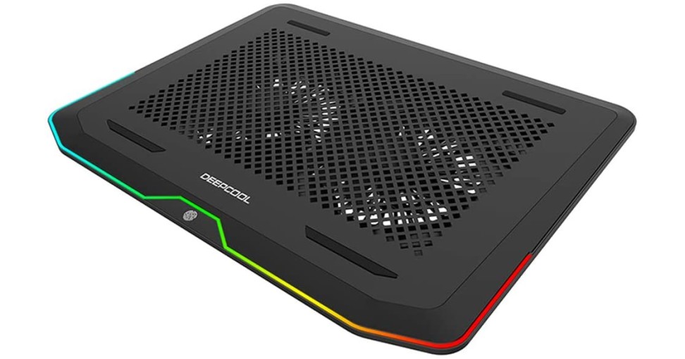 DEEPCOOL N80 RGB Gaming Notebook Laptop Cooler with RGB LED Lighting ...