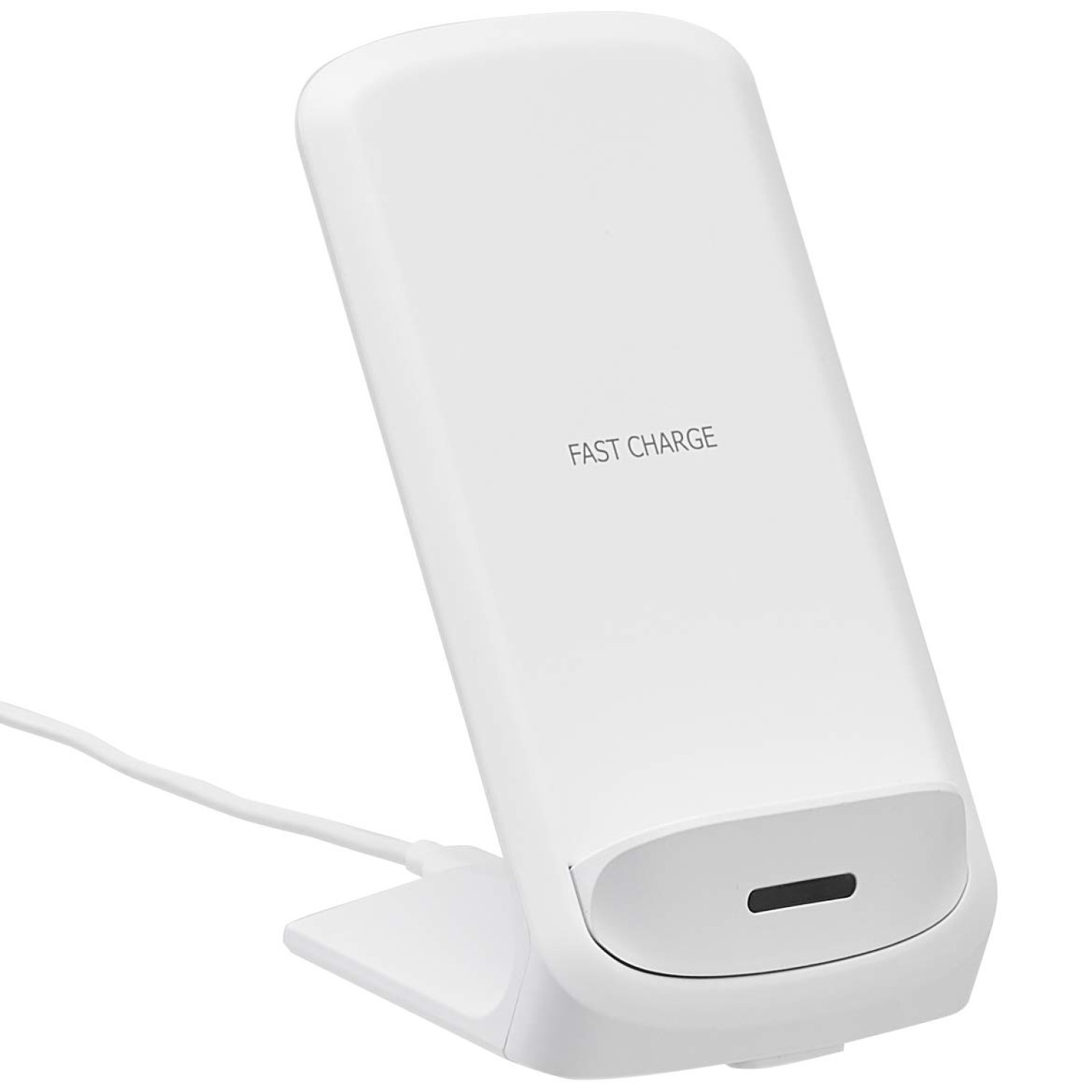 AmazonBasics 10W Qi Certified Wireless Charger Stand Compatible with White
