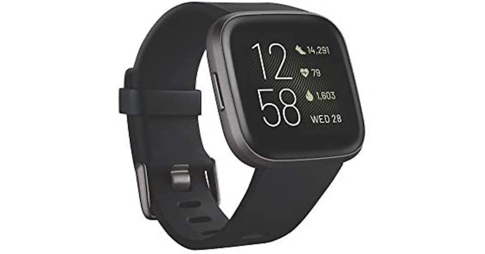 Fitbit FB507BKBK Versa 2 Health Fitness Smartwatch with Heart Rate ...