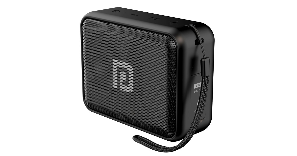 Portronics Dynamo 8W Portable Stereo Speaker with TWS (Black)