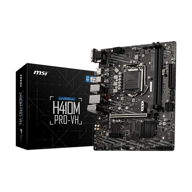 MSI H410M PRO-VH mATX Motherboard (10th Gen Intel Core, LGA 1200 Socket ...