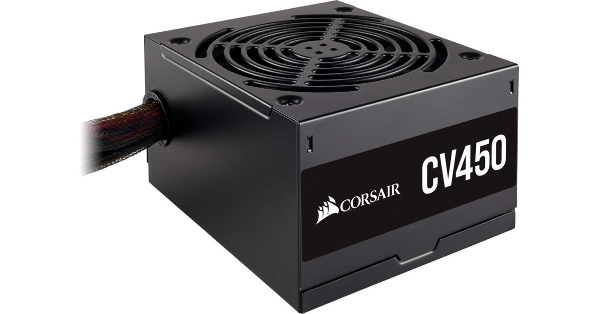 Corsair CV450, CV Series, 80 Plus Bronze Certified, 450 Watt Non ...