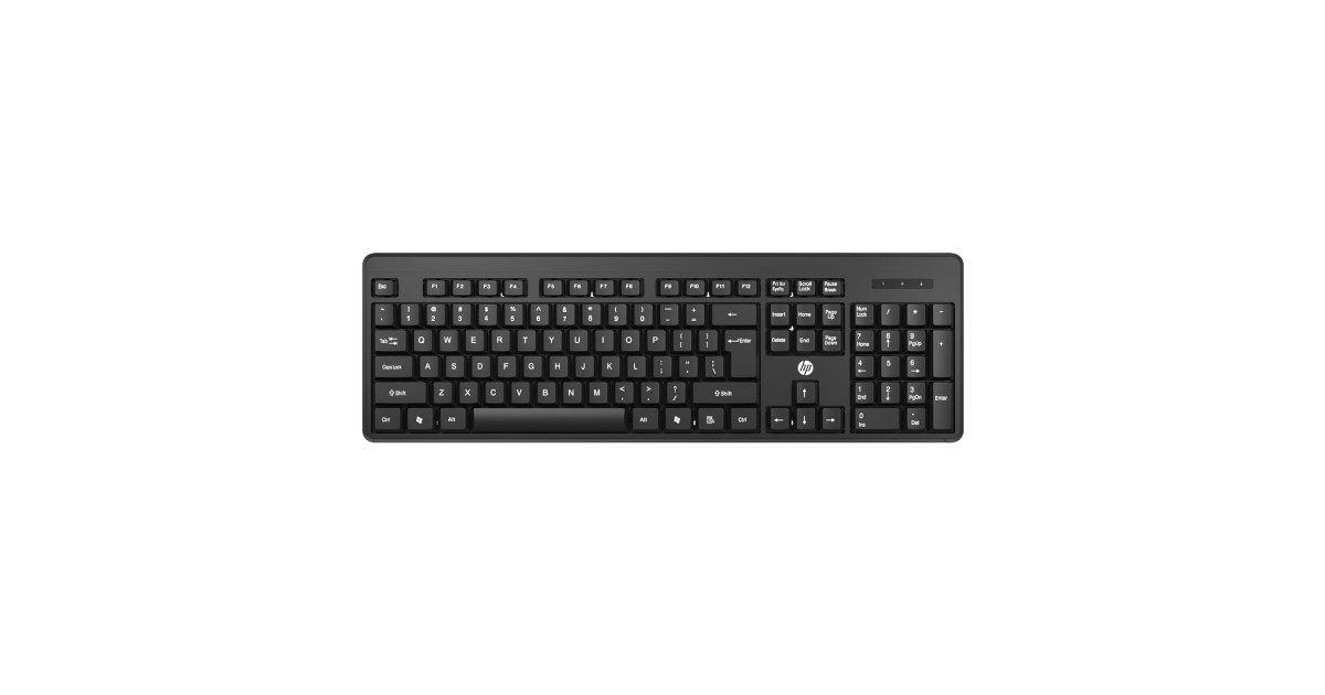 HP K160 Wireless Keyboard/Quick Comfy accurate/12 Fn Shortcut Keys/Plug ...