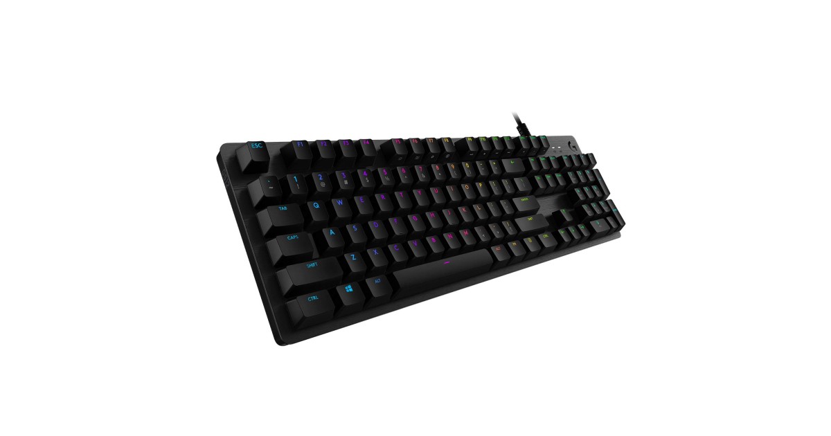 Logitech G512 Mechanical Gaming Keyboard,RGB Lightsync Backlit Keys Black