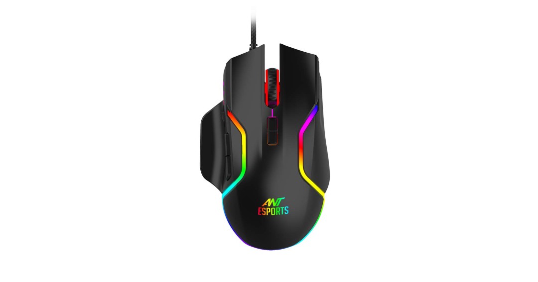 Ant Esports GM320 RGB Optical Wired Gaming Mouse 8 Programmable Buttons ...