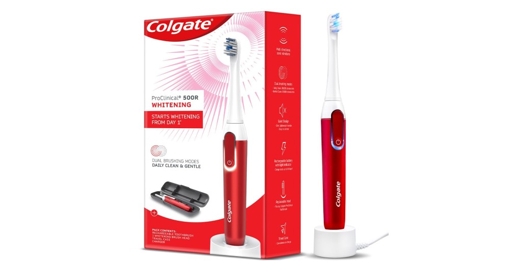 Colgate Proclinical 500R Whitening Rechargeable Sonic Toothbrush ...