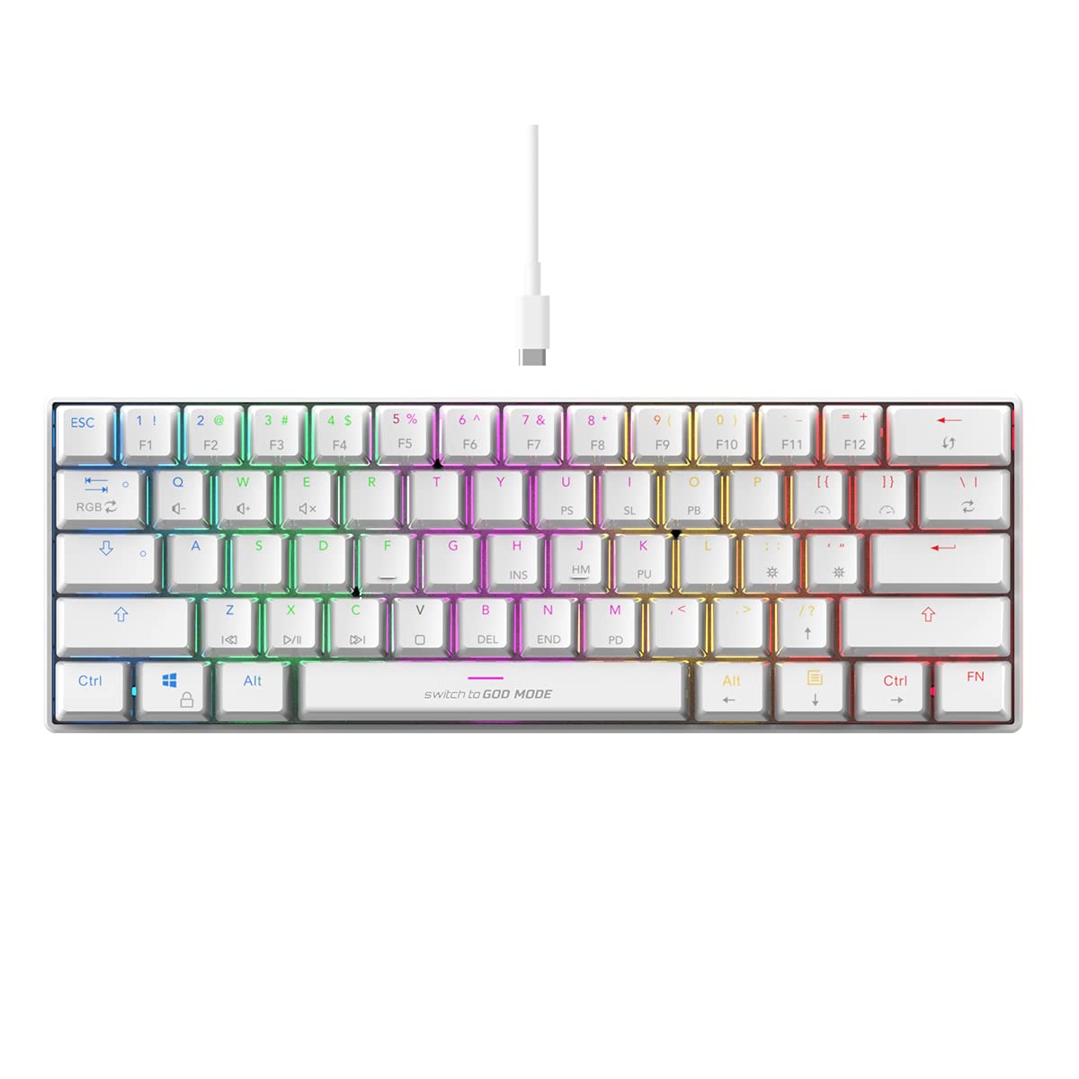 Cosmic Byte CB-GK-35 Themis 61 Key Mechanical Per Key RGB Gaming ...