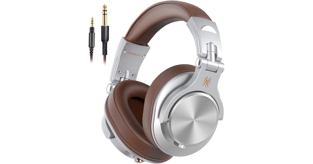 OneOdio A71 Over Ear Headphones with Mic, On-Line Volume & Share-Port ...