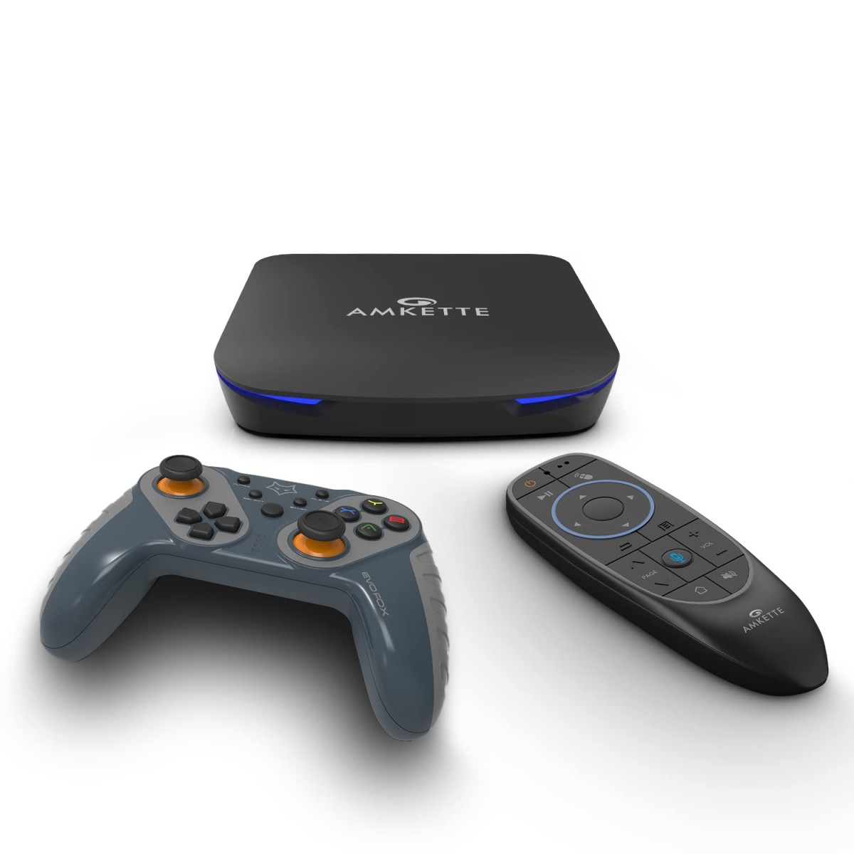 EvoFox Game Box TV Gaming Console With Smart Remote and Game Controller ...