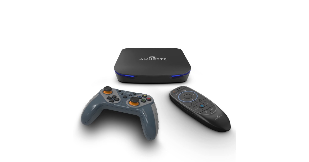 EvoFox Game Box TV Gaming Console With Smart Remote and Game Controller ...