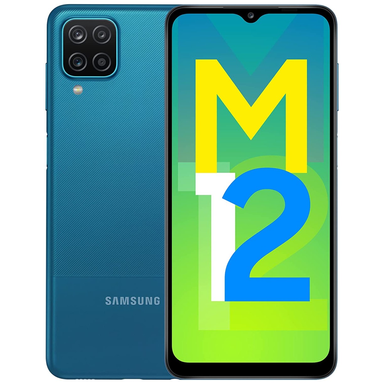 Samsung Galaxy M12 Blue,4GB RAM, 64GB Storage Refurbished