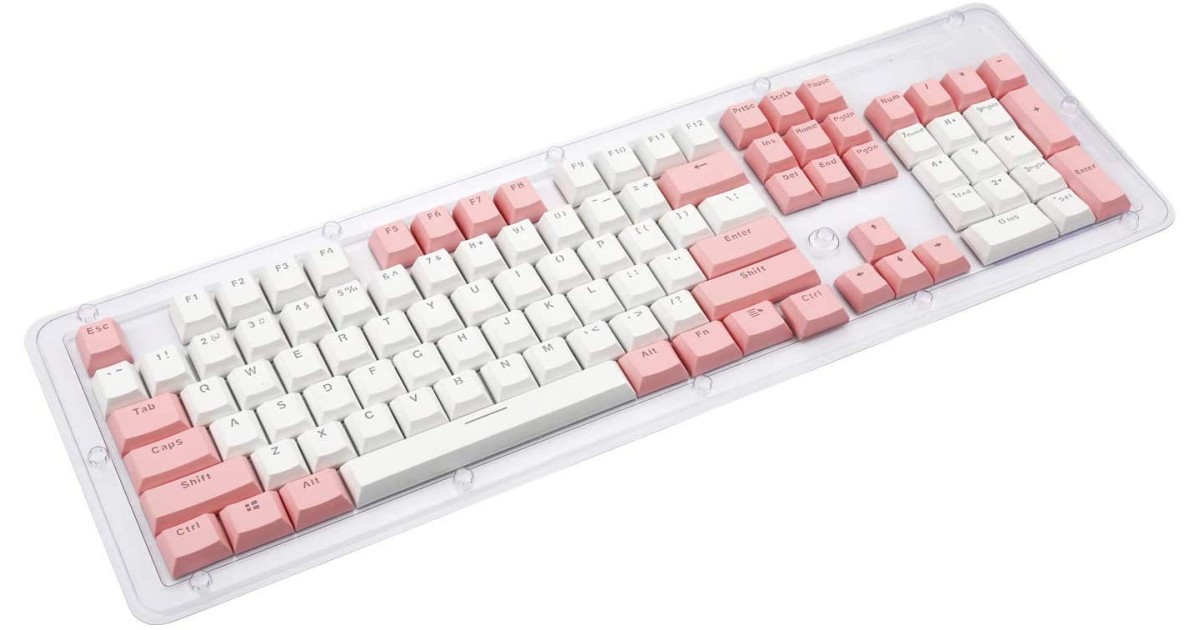 HUO JI PBT Keycaps Double Shot Injection Keycaps Translucent Layer Full ...