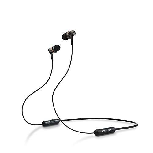 Fastrack Reflex Tunes FB2BKB01 Wireless Headphones Behind The Neck ...