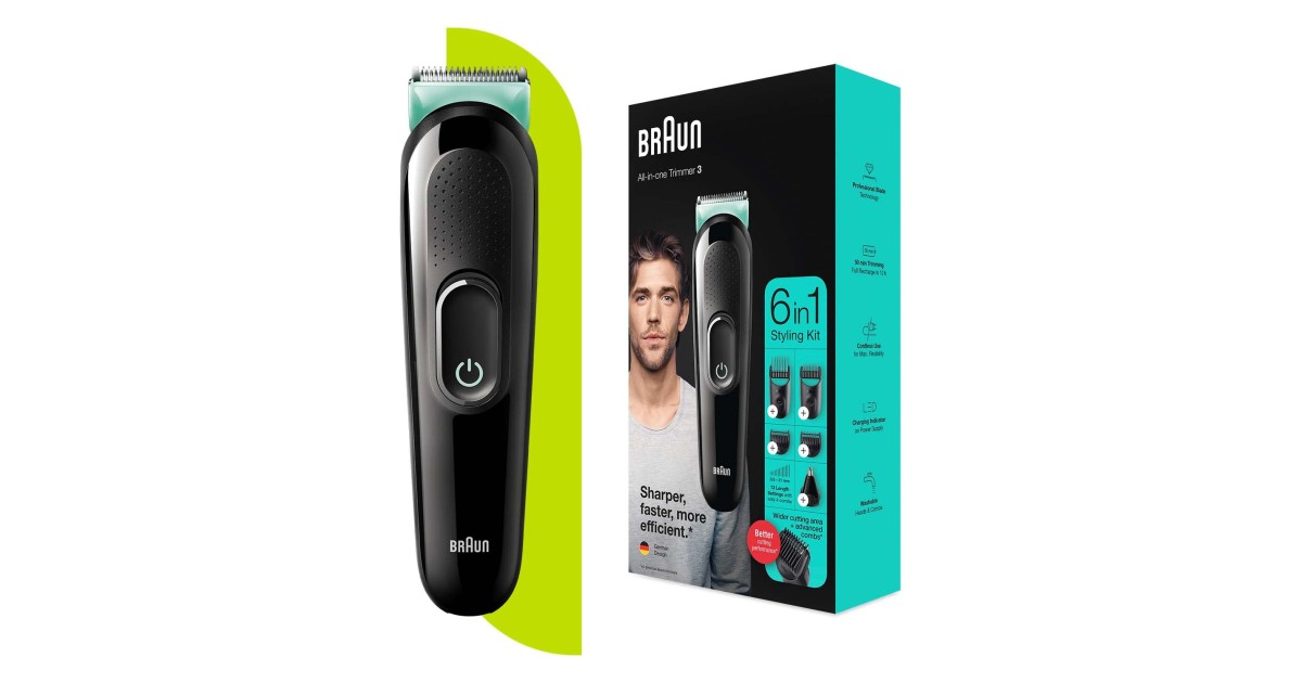 Braun MGK3321, 6-in-1 Beard Trimmer for Men from Gillette, All-in-One ...