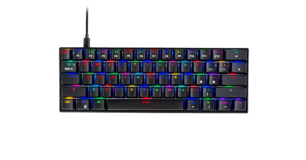 Cosmic Byte CB-GK-21 Themis 61 Key Mechanical Per Key RGB Gaming ...