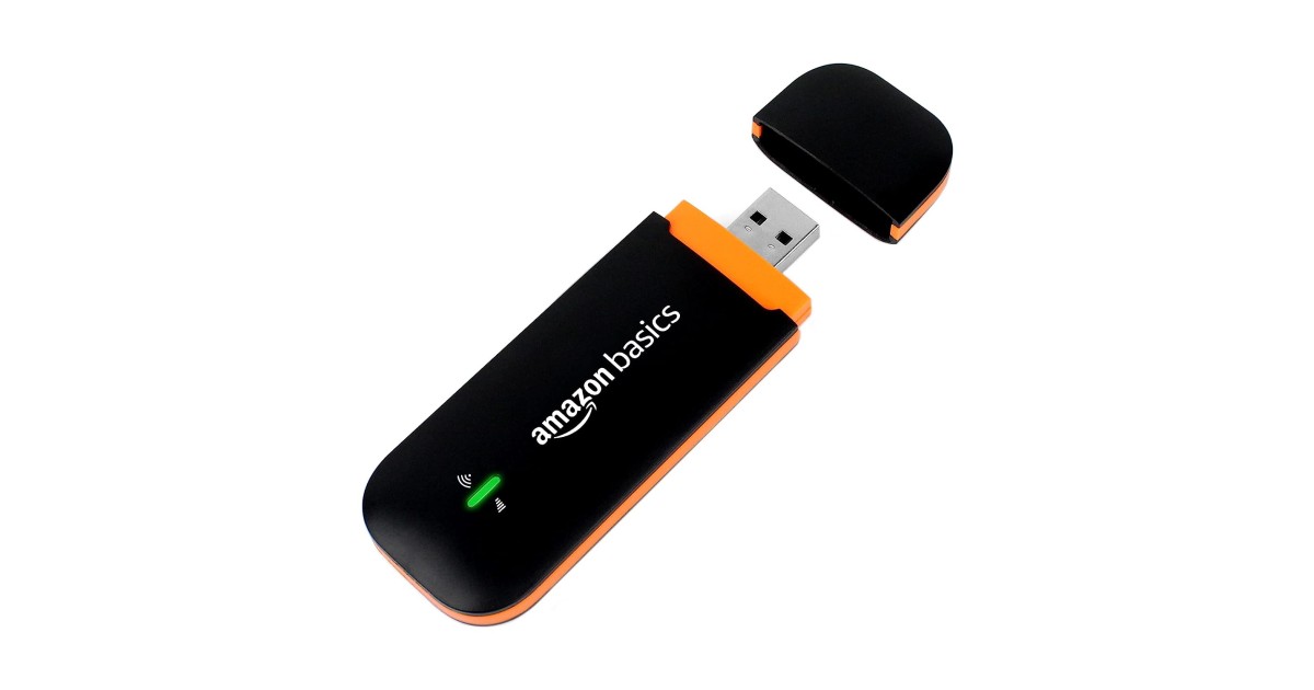 Amazon Basics 4G LTE WiFi USB Dongle Stick with All SIM Support | Plug ...