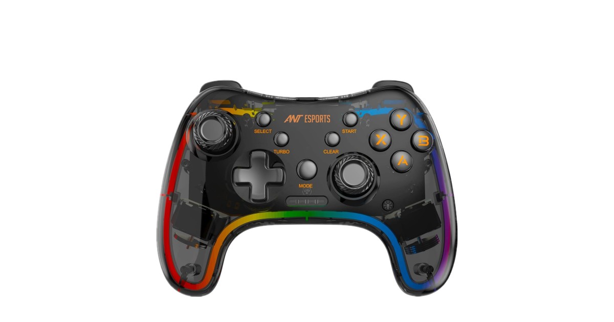 Ant Esports GP310R Wireless Game-Pad with Neon RGB, Support PS4, PS3 ...