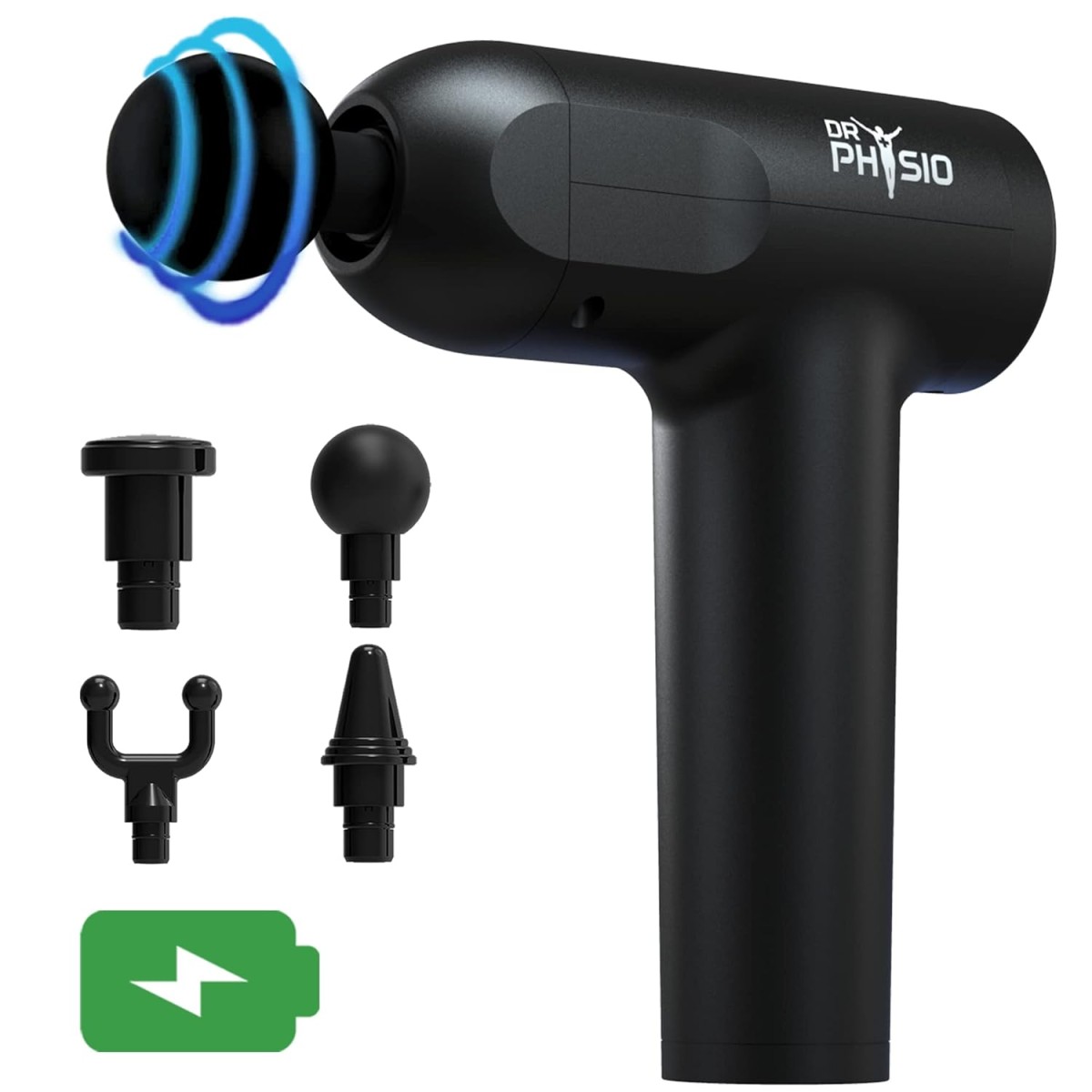 Dr Physio Supervolt Go 1023 Pro Cordless Rechargeable Portable Massager ...
