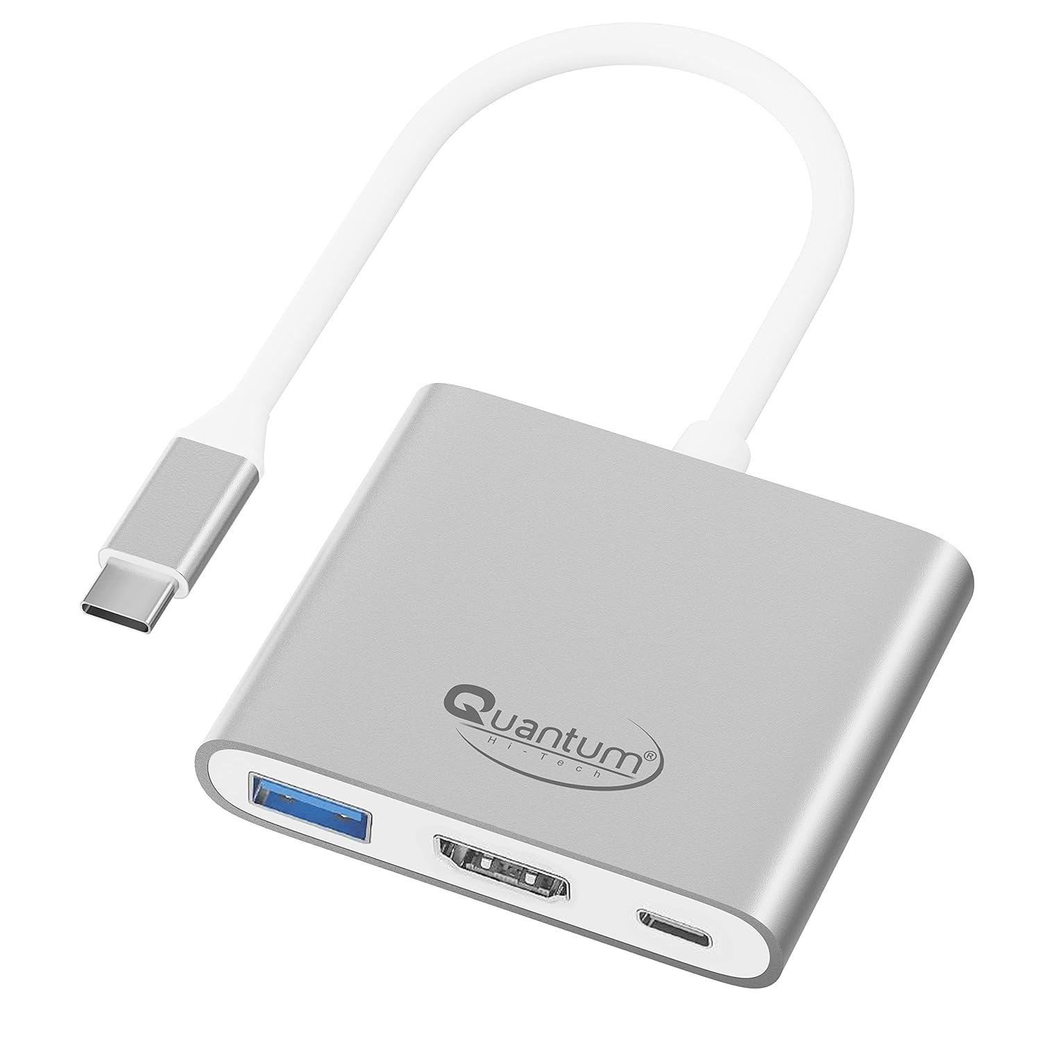 Quantum 3-in-1 USB Type C to Hdmi 4K Adapter, USB 3.0, USB C, High ...