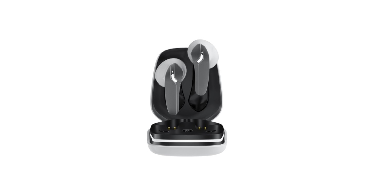 Amazon Basics True Wireless in-Ear Earbuds with Mic, Quad Mics ENC (White)